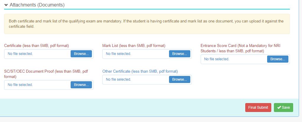 Submit your Documents and Details to KTU Portal - KTU ASSIST