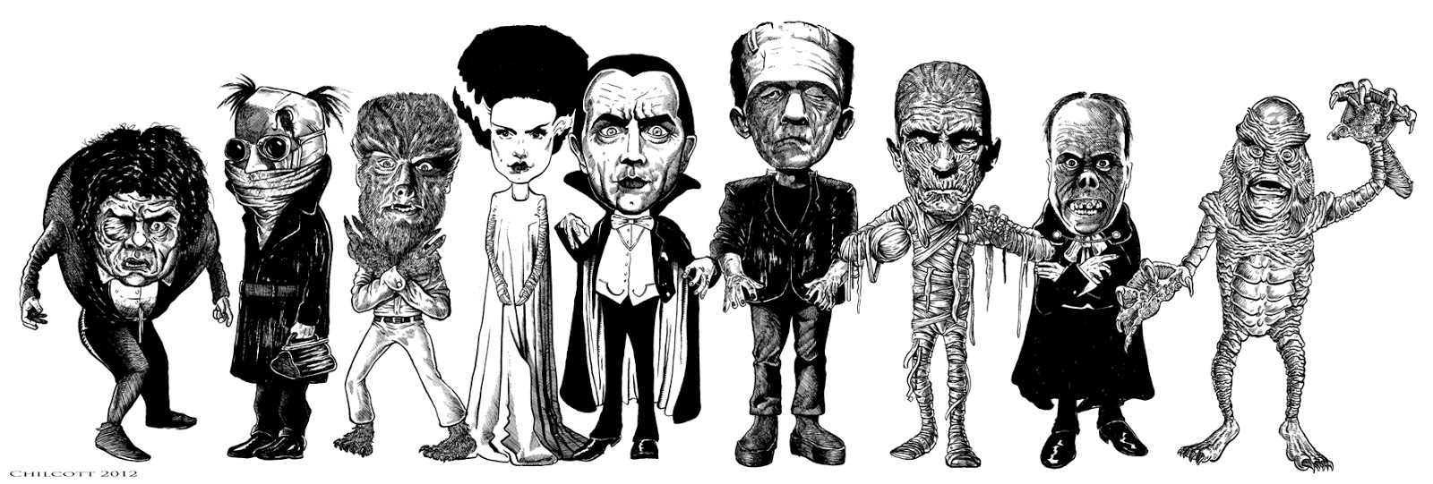 MARK CHILCOTT: Classic Movie Monsters.