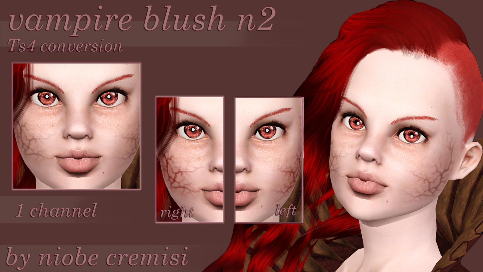[ts4 conversion] Vampire Blush n1-2 by niobe cremisi - Niobe Cremisi