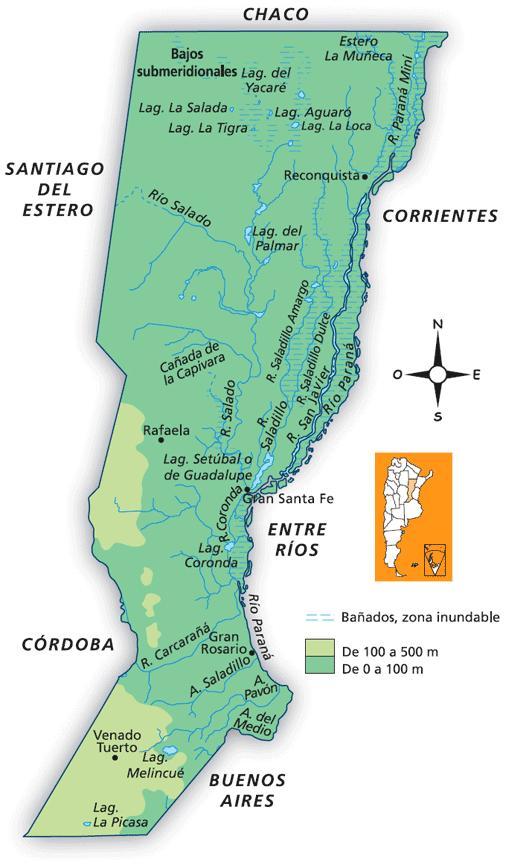 Santa Fe, nuestra provincia: El relieve de Santa Fe