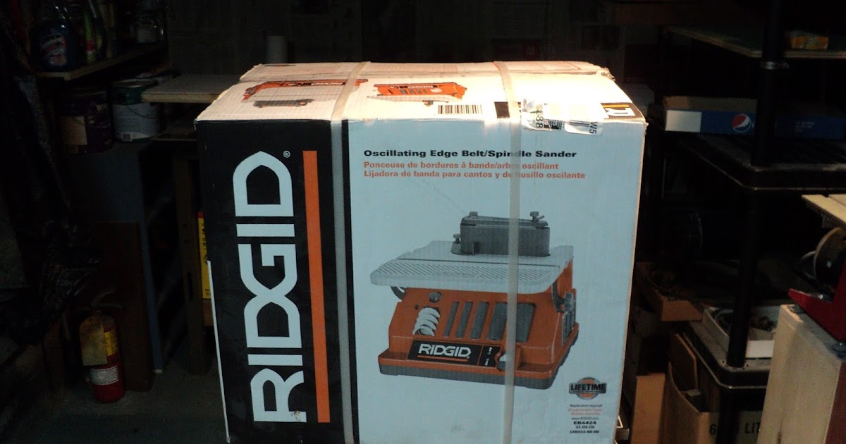 Rouge River Workshop: Ridgid's Oscillating Edge Belt/Spindle Sander ...