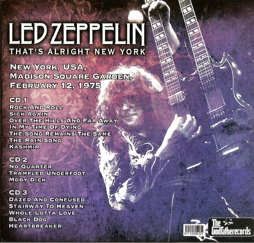 LED ZEPPELIN BOOTLEGS: [MP3] Led Zeppelin - 1975-02-12 - Madison Square ...