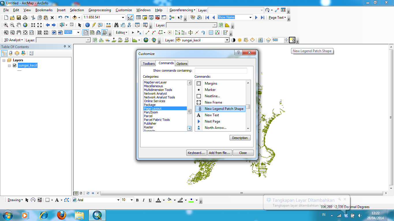 A HOME OF OUR OWN: Cara membuat Pacth Sungai dan Jalan Sendiri pada ArcGIS