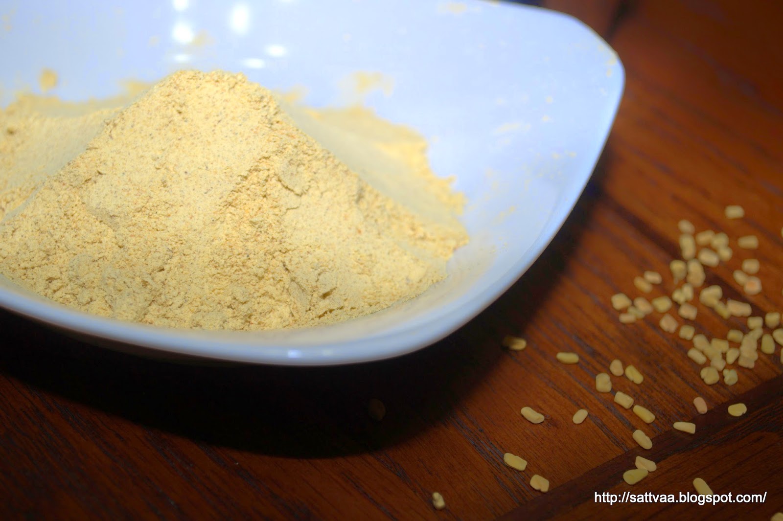 Sattvaa: Menthya Hittu (Fenugreek powder)- nothing bitter about this ...