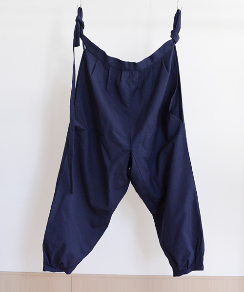 Monpe Pants Japanese Vintage Farming Work Wear Navy