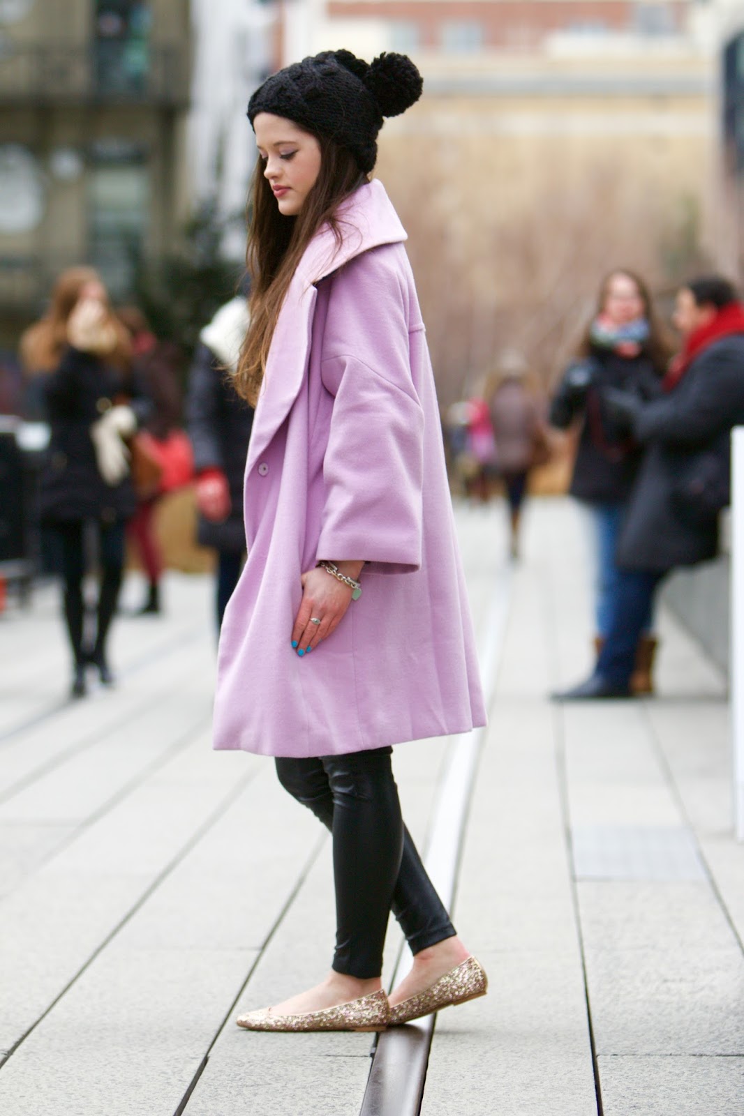 Kathleen's Fashion Fix: Purple Haze :: lavender coat + leather ...
