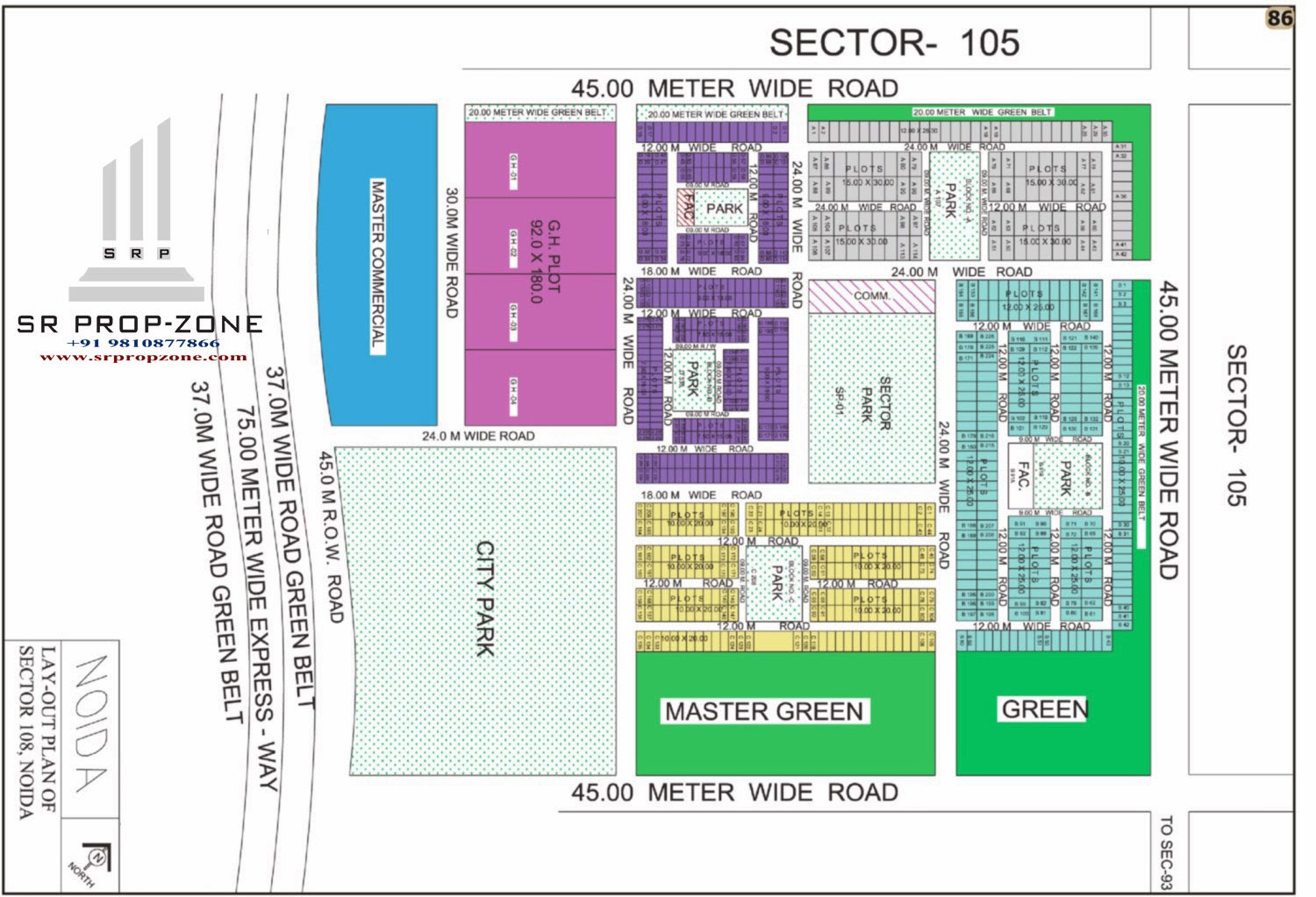 Layout Plan of Noida Sector-108 HD Map - Greater Noida Industry I BUY I ...
