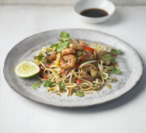 Thai prawn, ginger & spring onion stir-fry ~ SHARING RECIPES