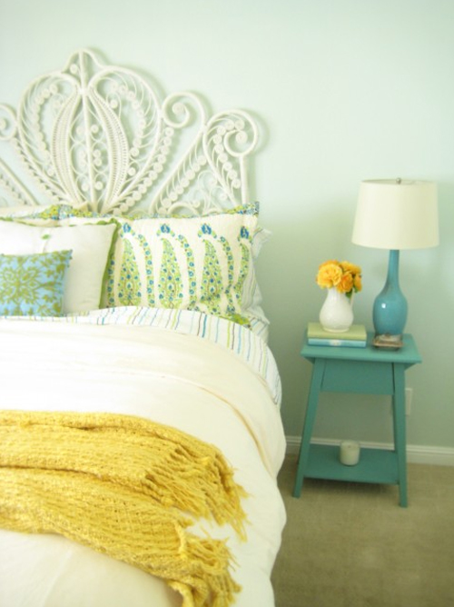 Down and Out Chic: Interiors: Lime Green + Lemon Yellow + Aqua Blue