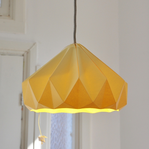 LAUsNOTEbook: Origami paper light + laser cut paper vases