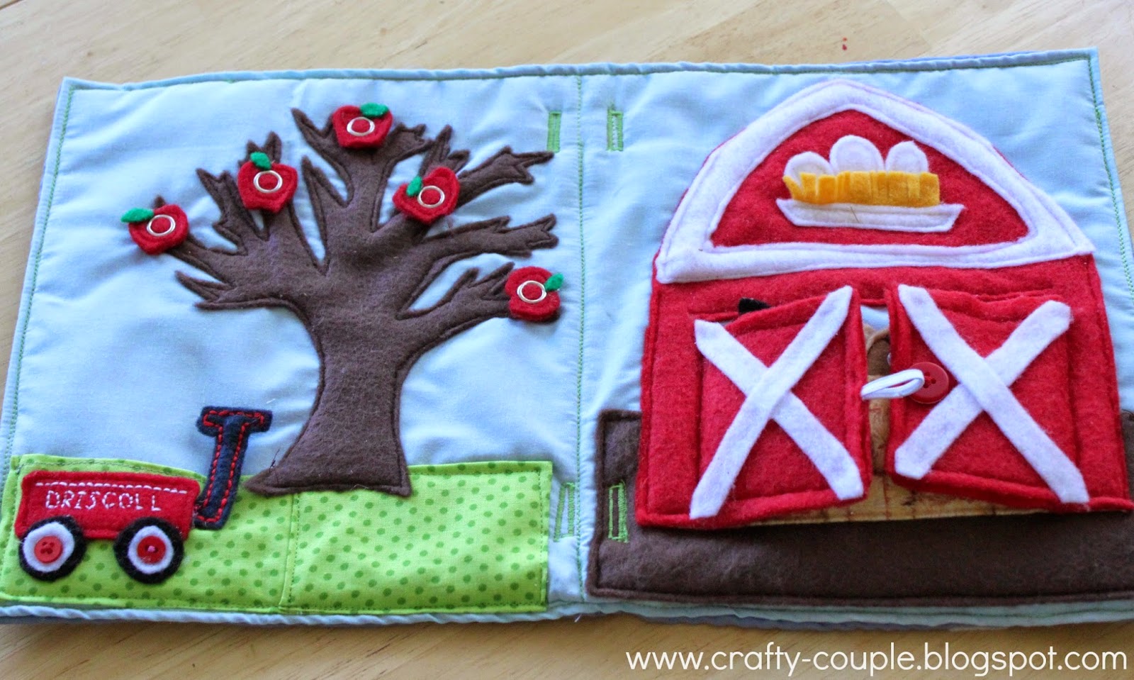 crafty couple: Quiet Book pages 1,2,3 and 4