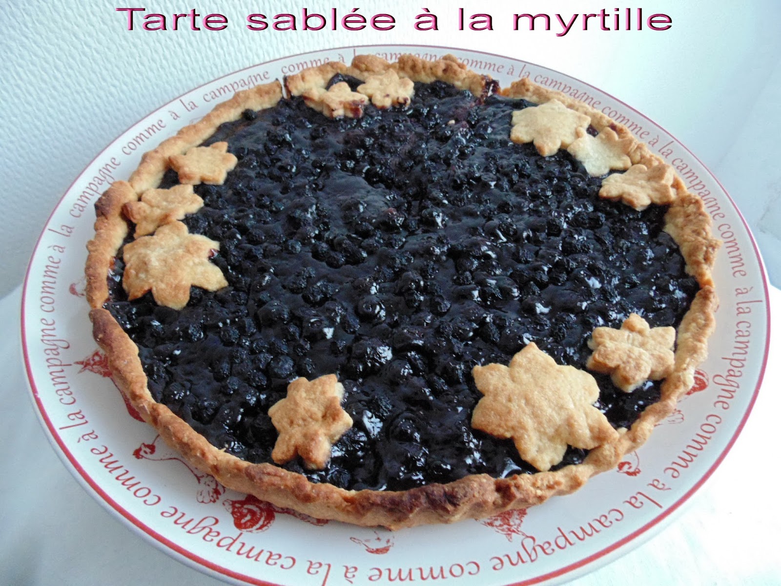 GATEAU GAGA - Love cakes: Tarte sablée à la myrtille