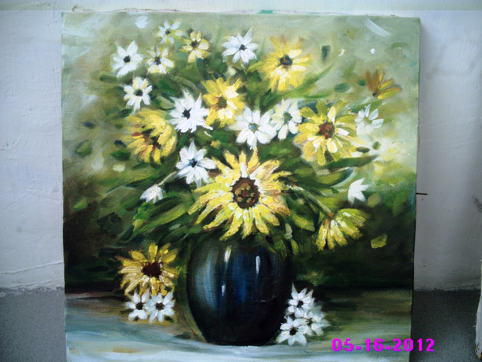 Populer 69+ Lukisan Bunga Pinterest, Gambar Lukisan