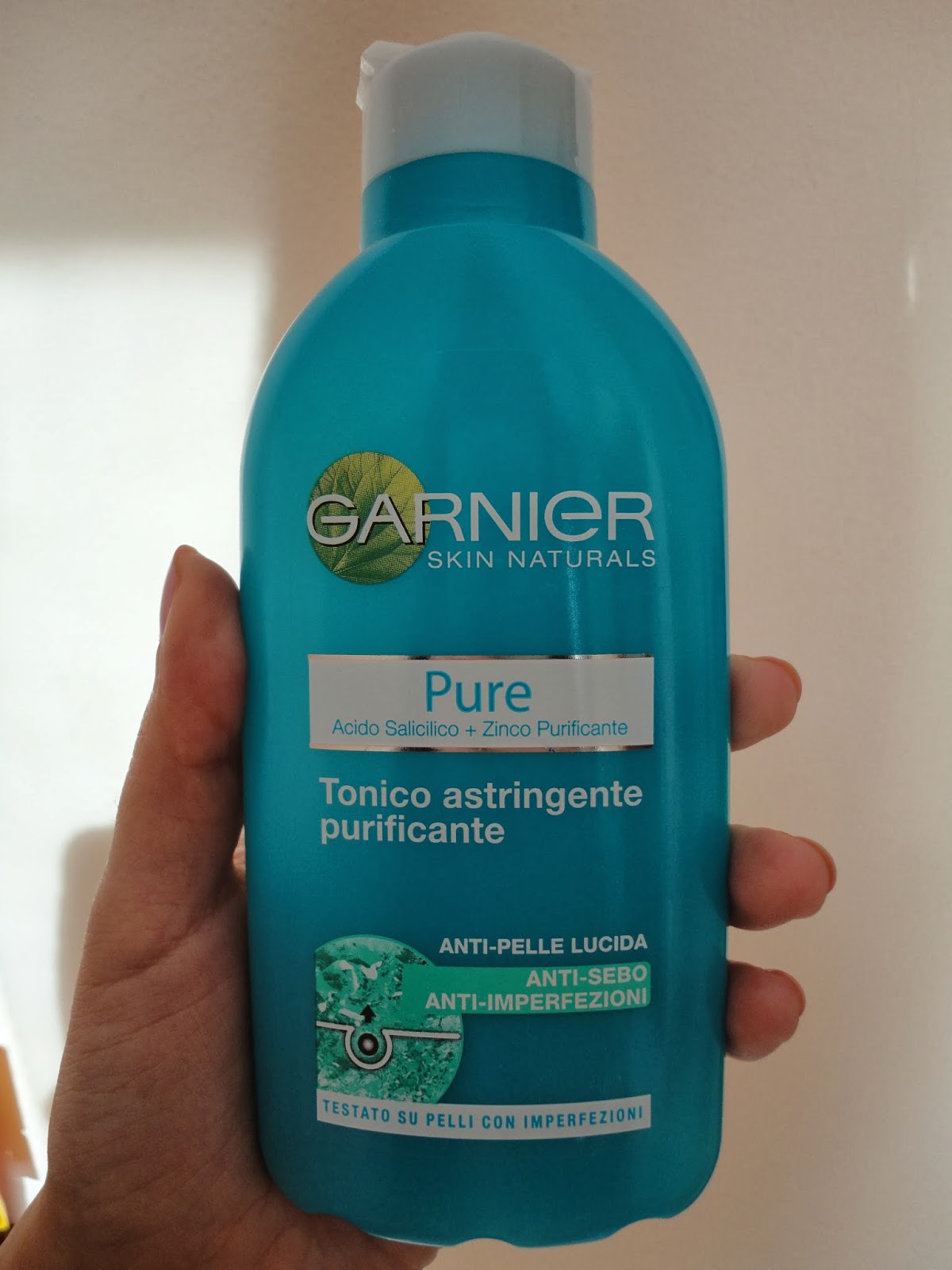 [Recensione] Garnier Pure - Tonico viso astringente purificante