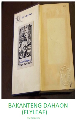 My Homeworks: bahagi ng aklat at larawan nito