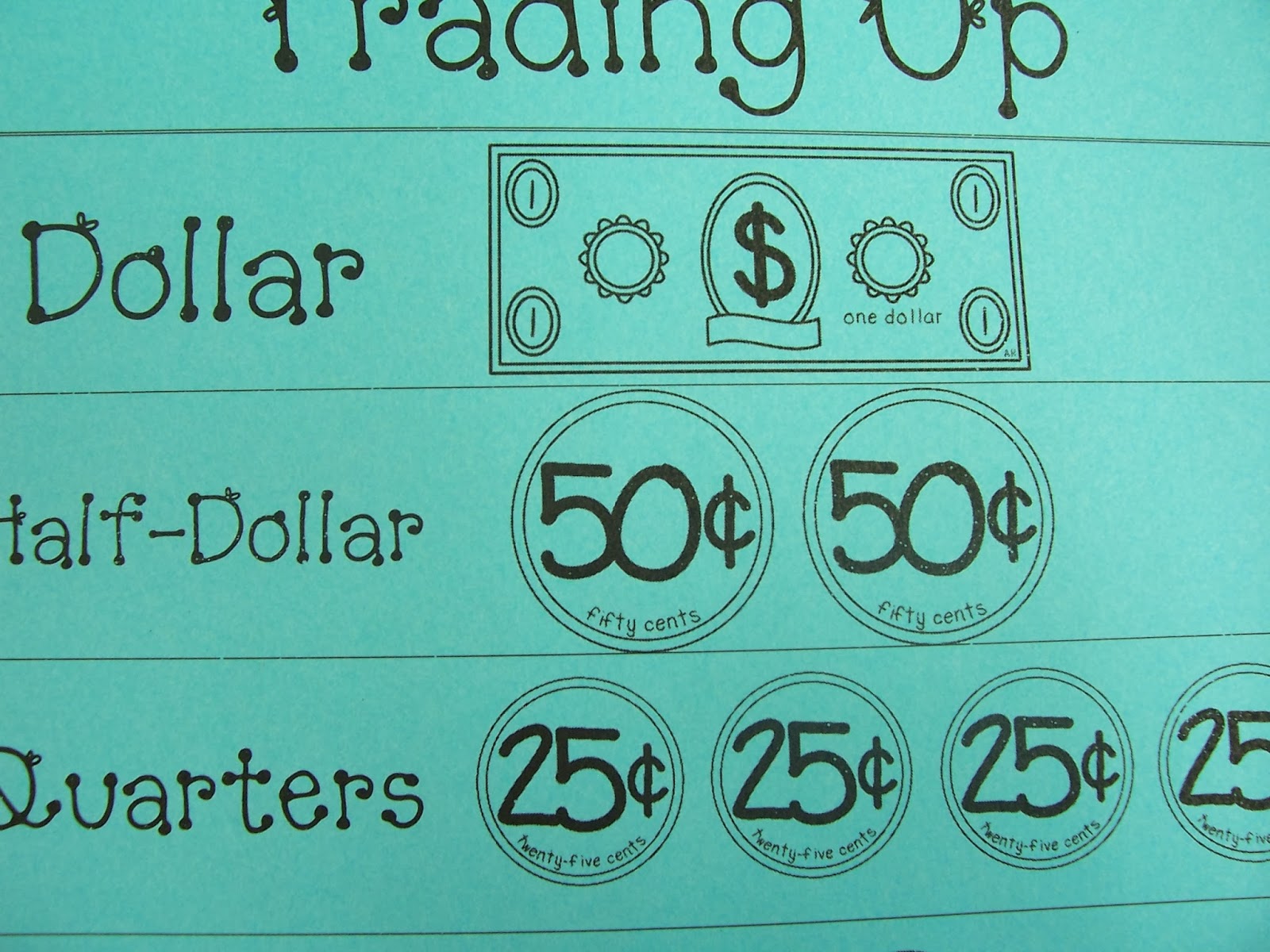 Second Grade Signpost: Money Madness {Part Two} and a {Freebie}