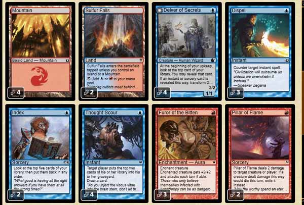Magic the Gathering Adventures: Izzet Deck in Preparation for Gatecrash