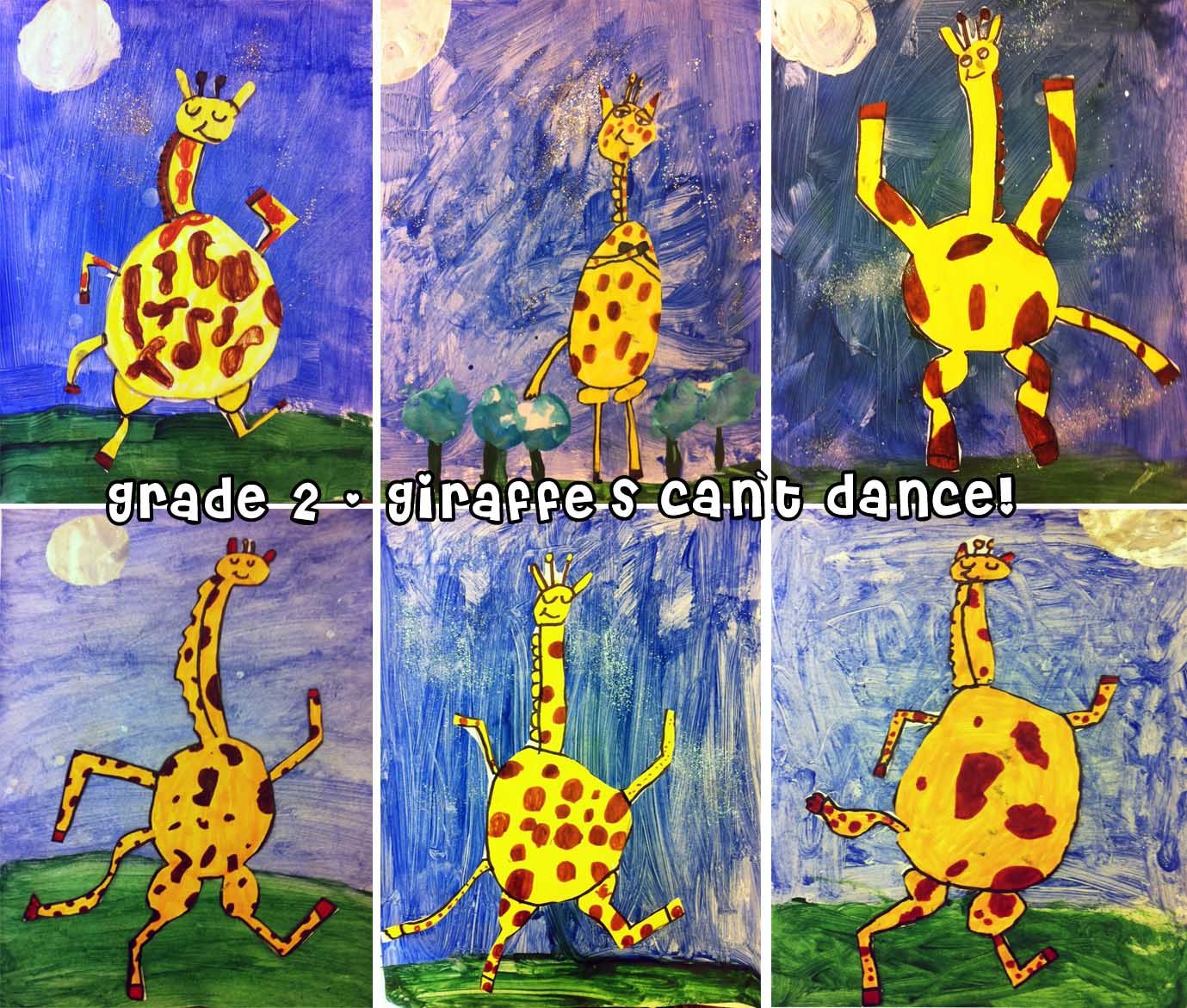 artisan des arts: Giraffe's Can't Dance - grade 2