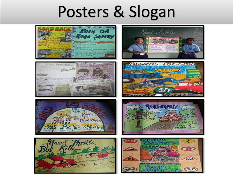 Posters made by students to spread awareness.