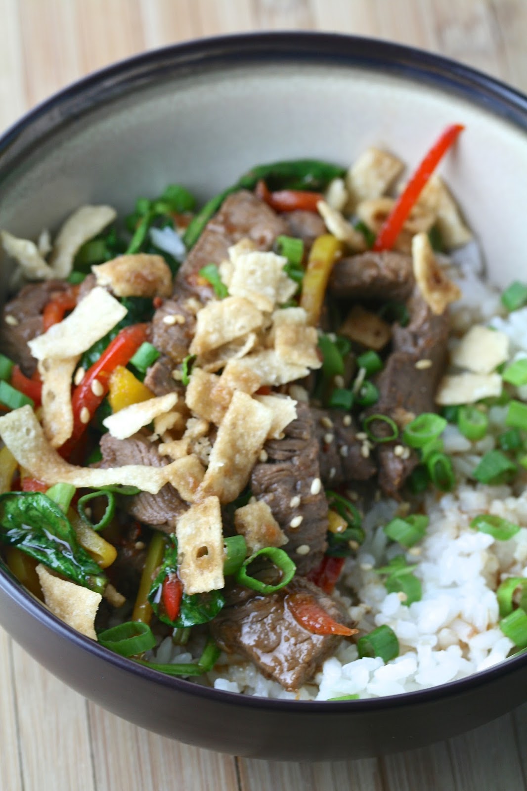 Oregon Transplant: Spicy Sesame Beef Rice Bowls