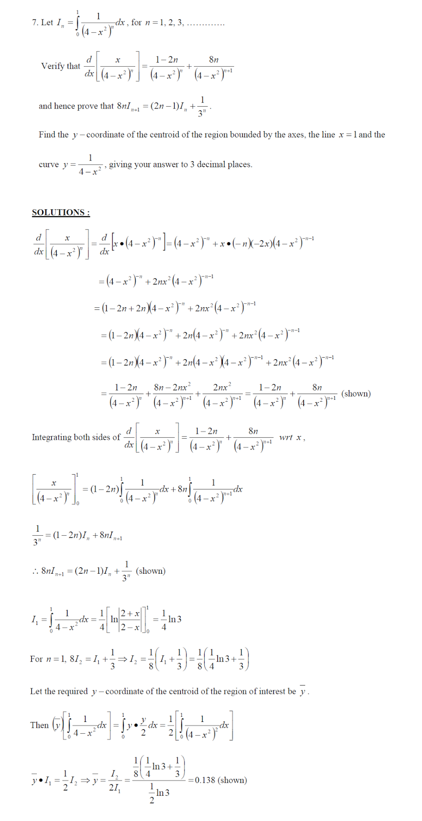 H2 Maths Tuition By White Group Mathematics