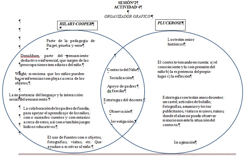 Metodología para el Aprendizaje de la Historia: ORGANIZADOR GRAFICO