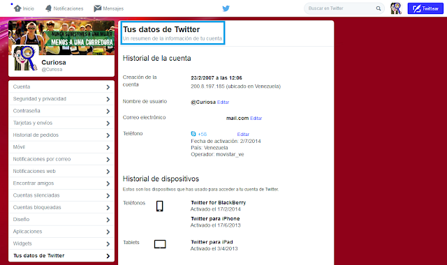 Panel de control de Twitter nos permite saber más de nuestra cuenta ...