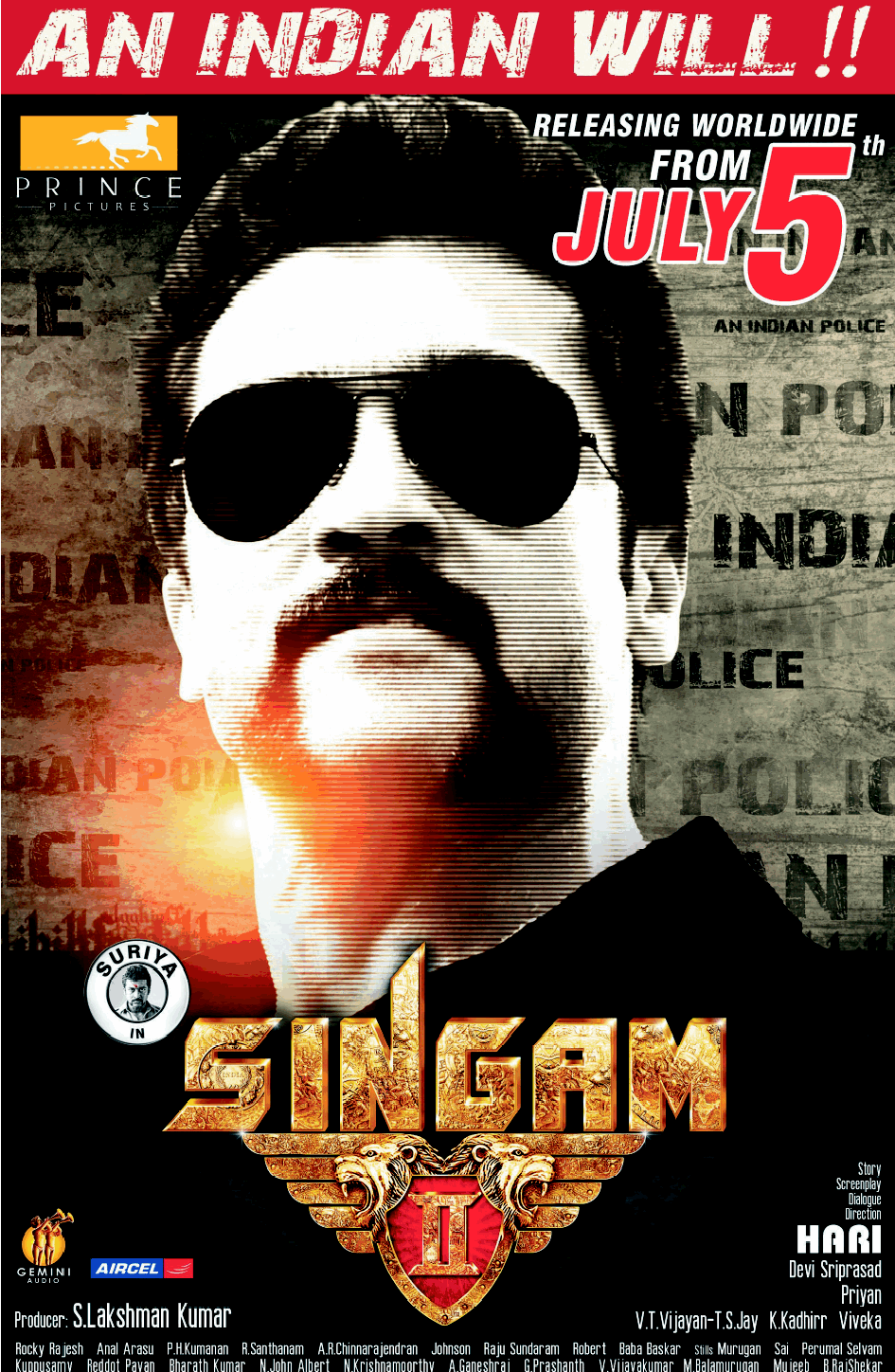 Suriya's Singam 2 release date paper ads |Tamil Cinema News Updates website