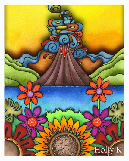 Holly Kitaura Art: Hawaiian Volcano Art