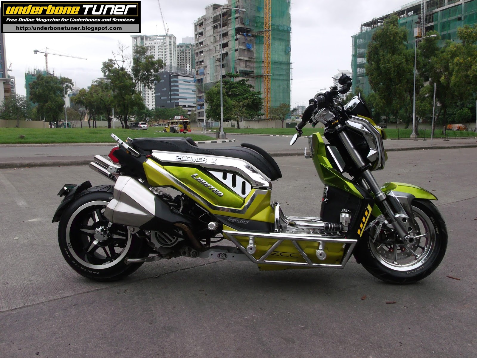 underbone tuner: Zoomer X Chromium the Stretched-out Hyper Show Scoot ...