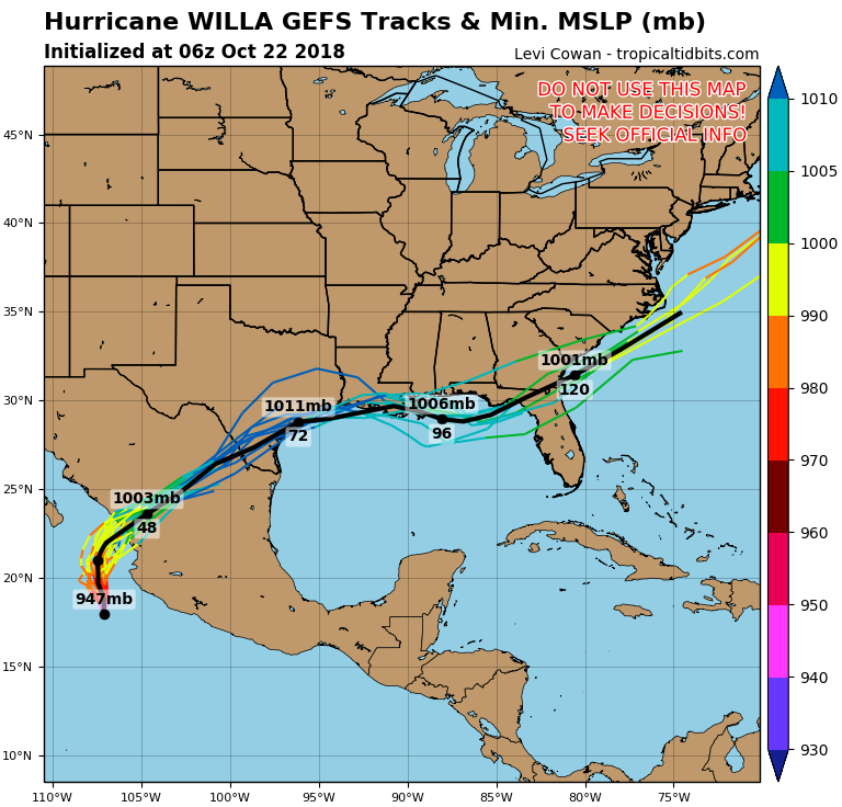Ralph's Tropical Weather-RTW: EAST PACIFIC HURRICANE UPDATE OCT 22, 2018