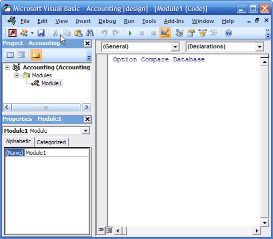 Simple Access Visual Basic Application: Create Functions using Module