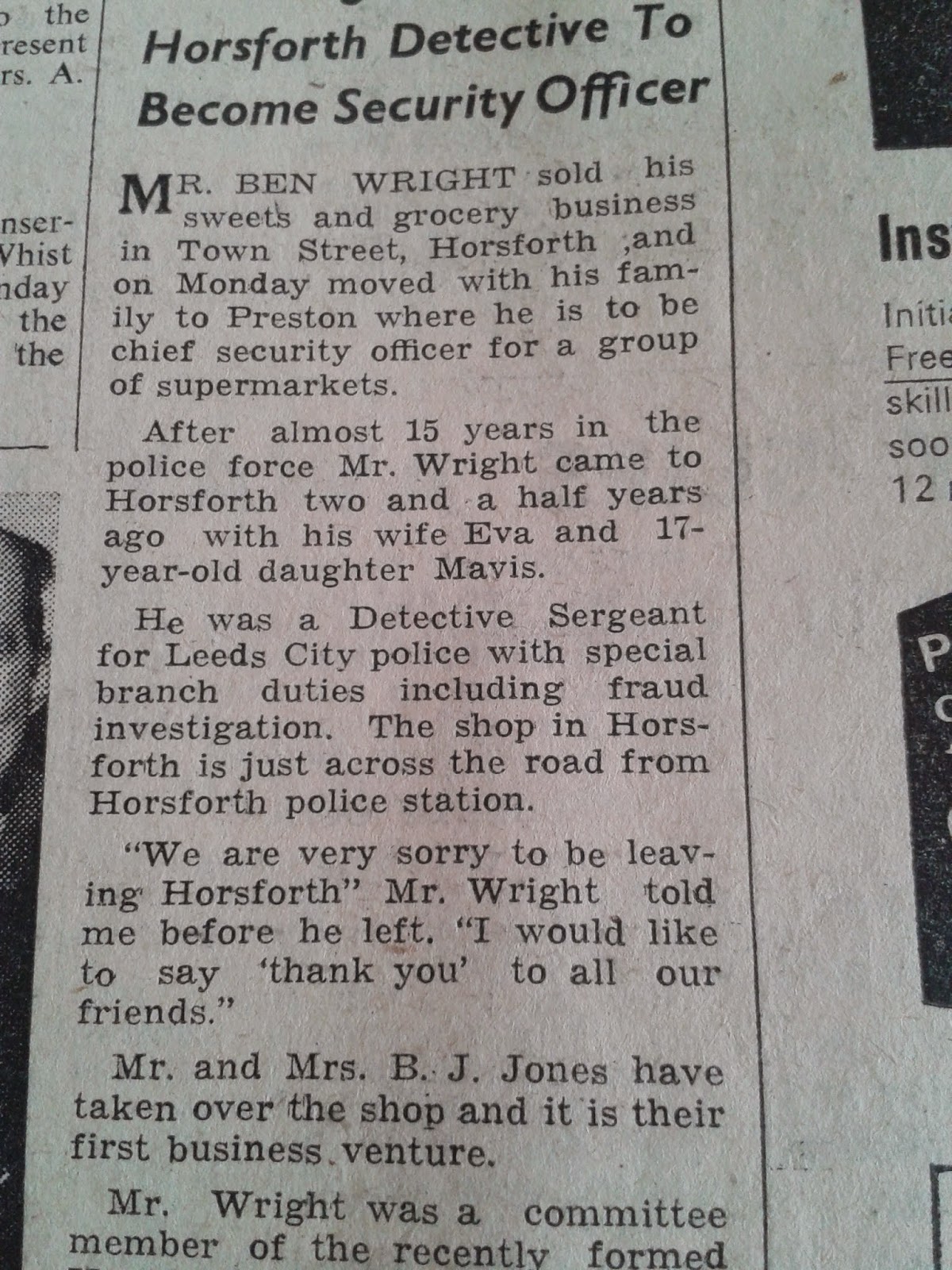 Horsforth Museum: Mr and Mrs Wright leave the Sweet Shop Town St ...