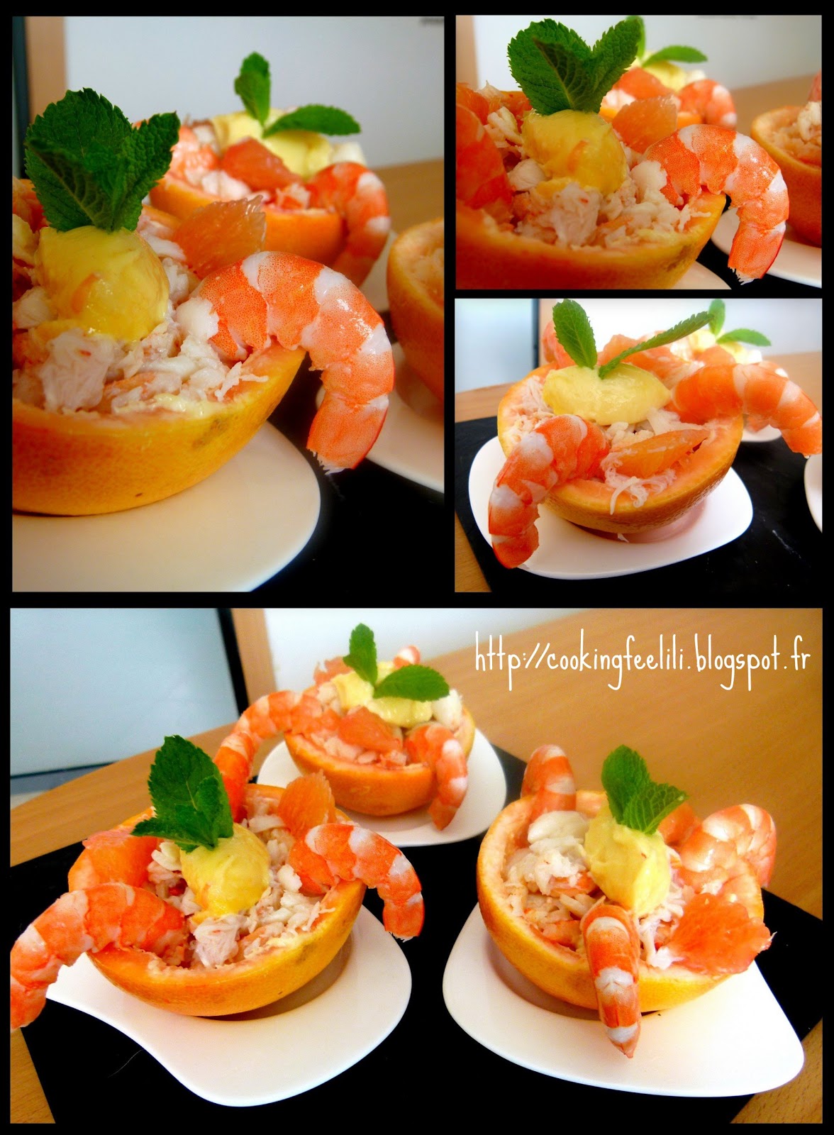 Cooking Fée Lili: Pamplemousse rose au crabe