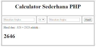 Cara Membuat Calculator Sederhana dengan php - Uyun | Library