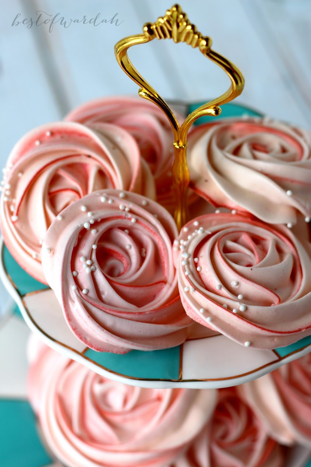 Rose Meringue Cookies | Best of Wardah
