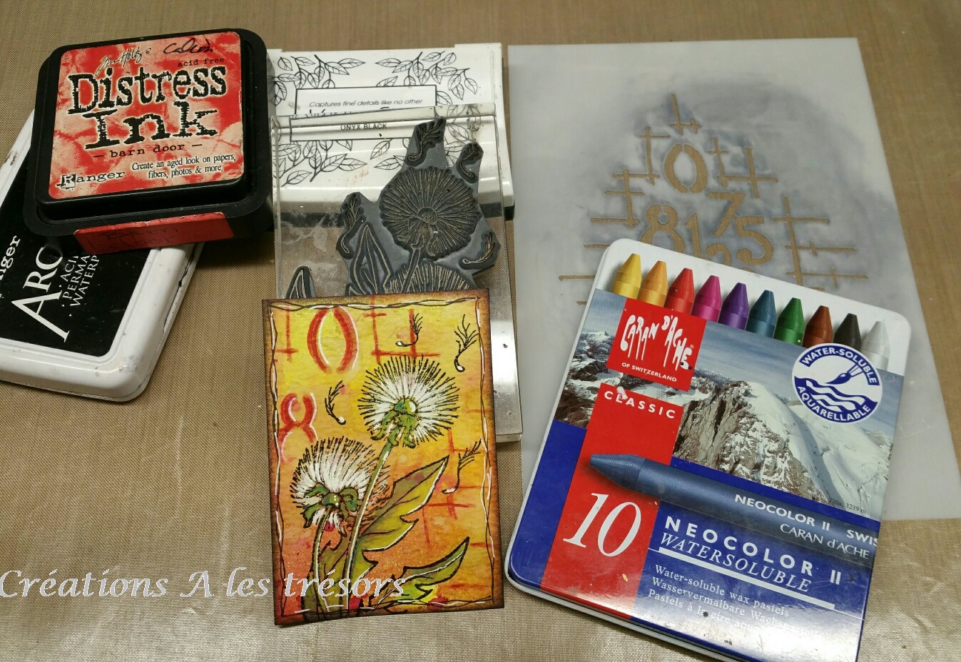 Magenta: ATC - Pissenlit avec vidéo - ATC - Dandelion (Video)