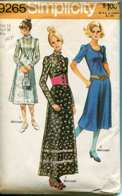 gold country girls: Patterns From The Past: Simplicity 9265 & 9276 ...