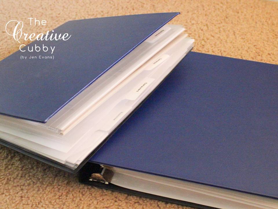 The Creative Cubby: Household Manuals Organizer