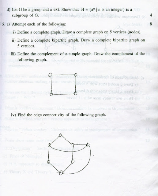discrete mathematics question papers - Questions Papers Examples