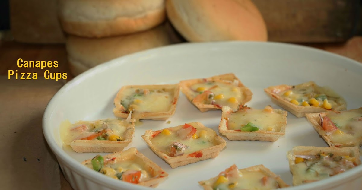 Baked Canapes Pizza Cups - Nee's Kitchen