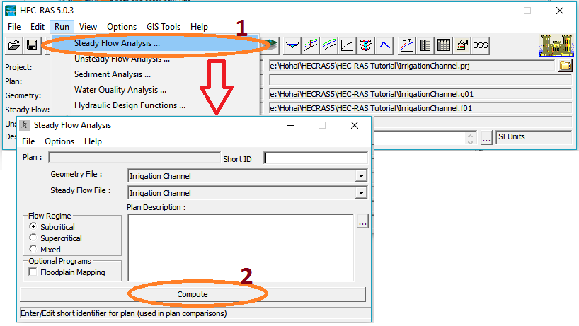 Hec ras tutorial - lopaear