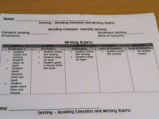 Team J's Second Grade Fun: Setting - Literary Elements Activities