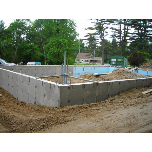 Oyster River House: Foundation: No Basement = Less Concrete