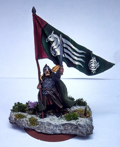 Painting Middle Earth: Rohan Banner Bearer