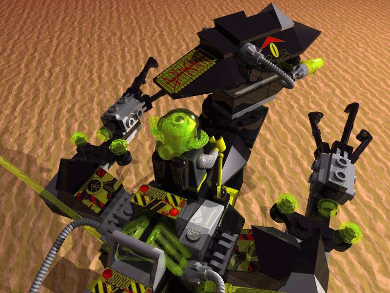 Ray-Traced Lego Mania: 2152 - Robo Raptor