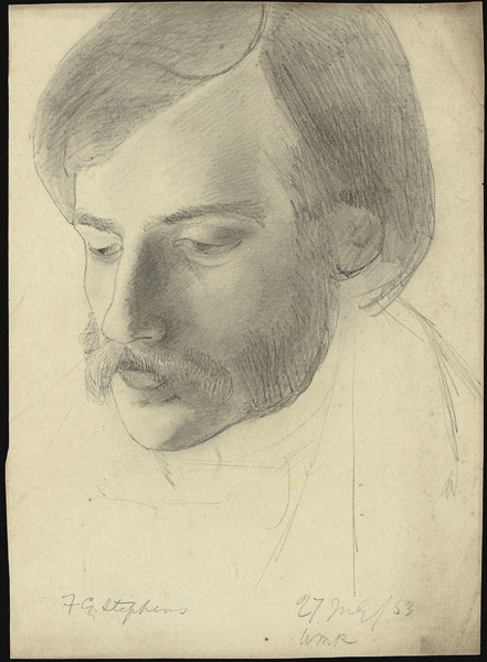 Pre Raphaelite Art: William Michael Rossetti - Portrait of Frederick ...
