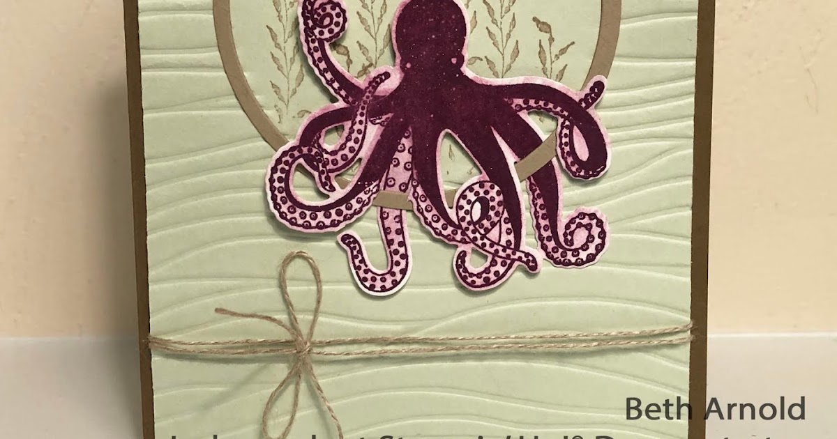Craft with Beth: Friendly Octopus Double Embossed Card