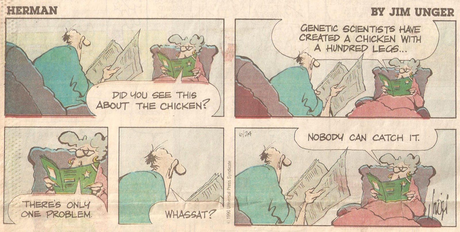 Sunday Comics Debt: Herman Comparison