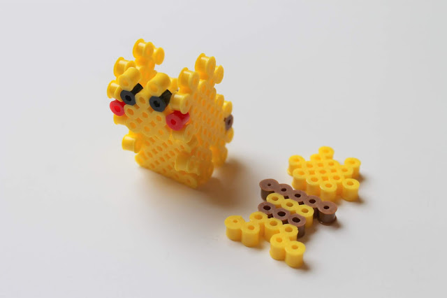 Serving Pink Lemonade: 3D Perler Bead Pikachu